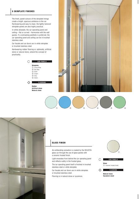 6 SKINPLATE FINISHES The
