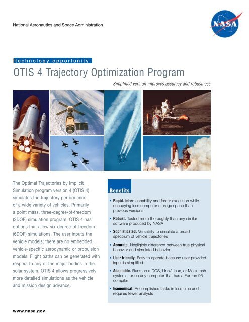 OTIS 4 Trajectory Optimization Program - NASA GRC Technology ...