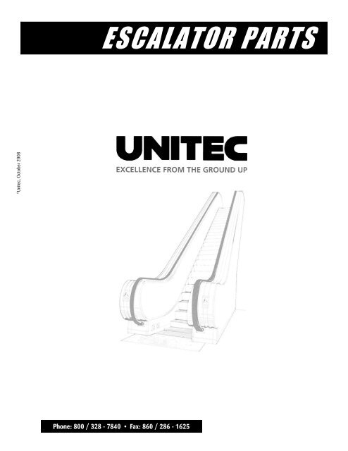 ESCALATOR PARTS - Unitec Elevator and Escalator Systems and ...