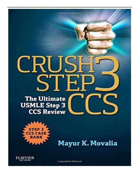 PDF Download Crush Step 3 CCS The Ultimate USMLE Step 3 CCS Review 1e ...