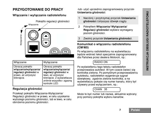 INSTRUKCJA OBS£UGI RADIO