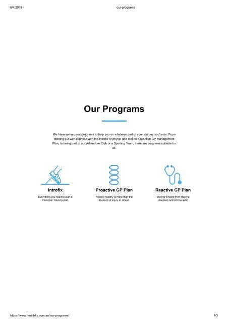 our-programs