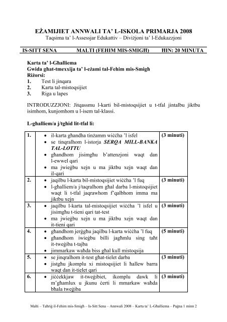 l-iskola primarja 2008