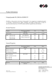Material Data Sheet Fine Polyamide PA 2200 for EOSINT P - Sculpteo