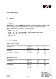 Material Data Sheet Fine Polyamide PA 2200 for EOSINT P