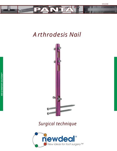 PANTA™ arthrodesis nail - Integra's Physician Training Site