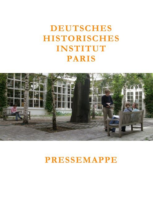 Pressemappe des DHIP - Deutsches Historisches Institut Paris