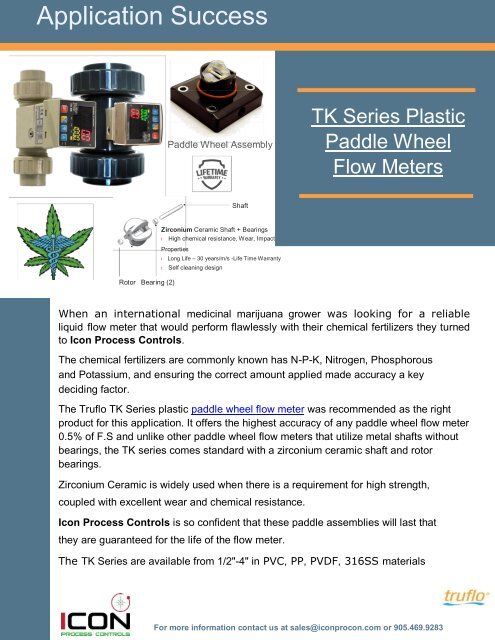 Paddlewheel Flow Meter