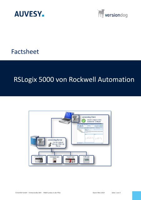 Factsheet - Rockwell Automation RsLogix5000