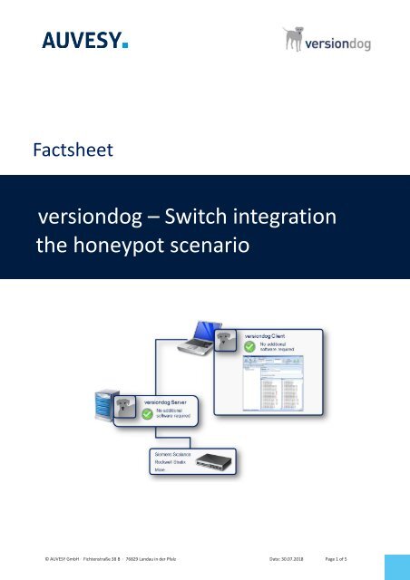 Factsheet - versiondog Switch Integration