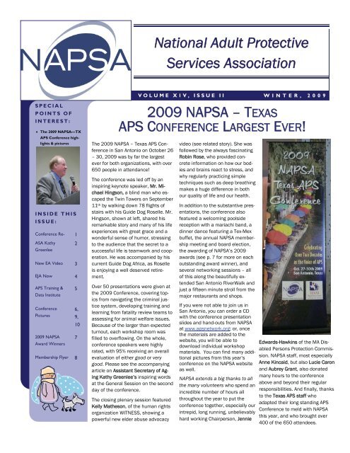 2009 Conference Pictures! - About NAPSA