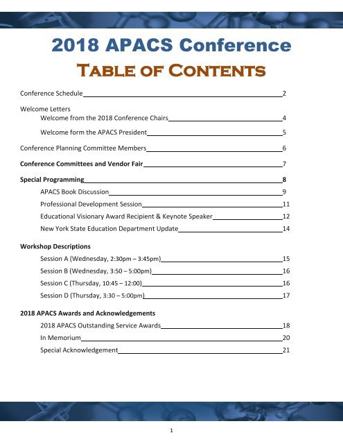 2018 APACS Program 061132018