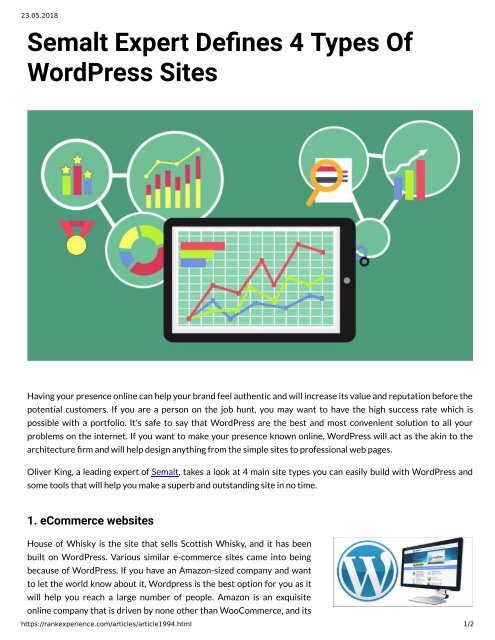 Semalt Expert Defines 4 Types of Word press Sites Semalt Expert Defines 4 Types of Word press Sites