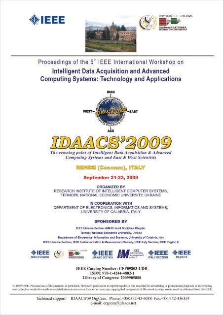 Intelligent Data Acquisition and Advanced Computing Systems - Lublin