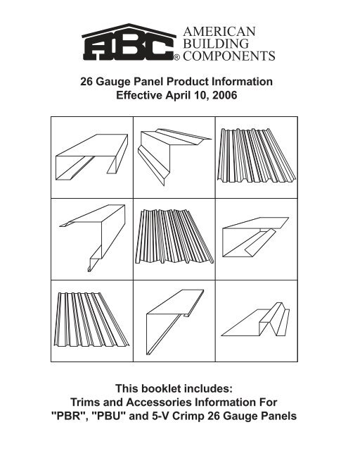 26 Gauge Products - American Building Components