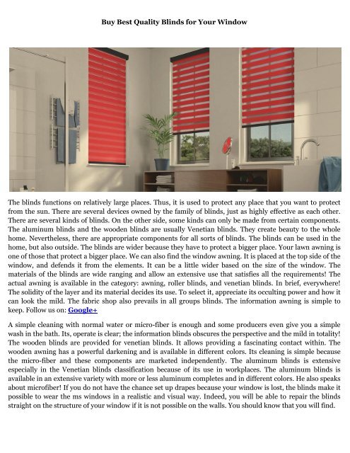 Buy_Best_Quality_Blinds_for_Your_Window