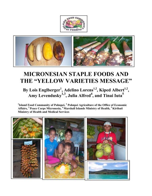 micronesian staple foods and the “yellow varieties message”