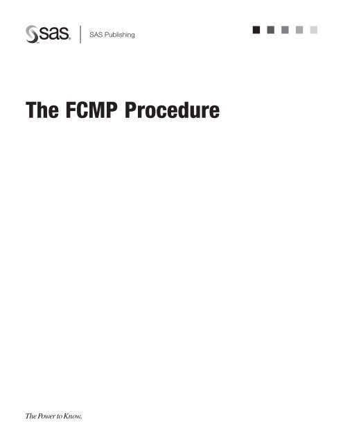Using the FCMP Procedure - SAS