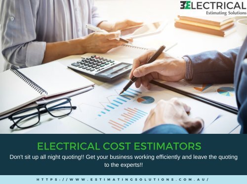 Complete Electrical Solutions for your Business - Electrical Estimating ...