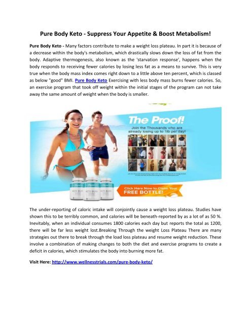 Pure Body Keto - Keep Your Body Healthy & Fit!