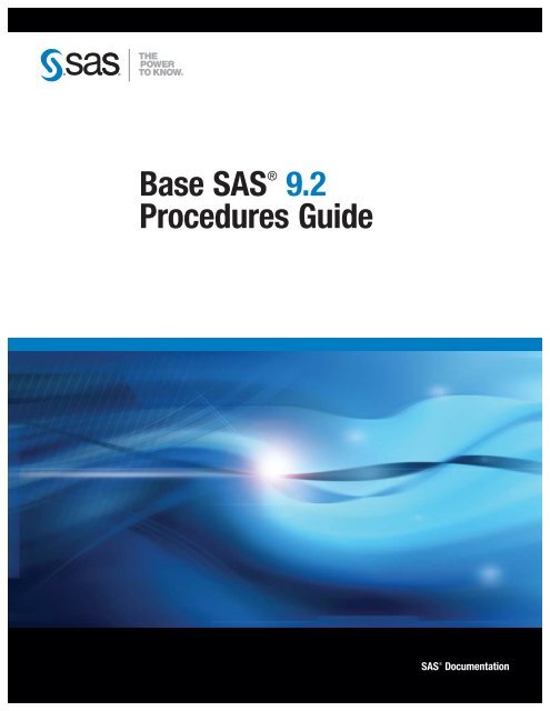 Base Sas 9 2 Procedures Guide