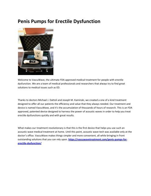 6 Penis Pumps for Erectile Dysfunction