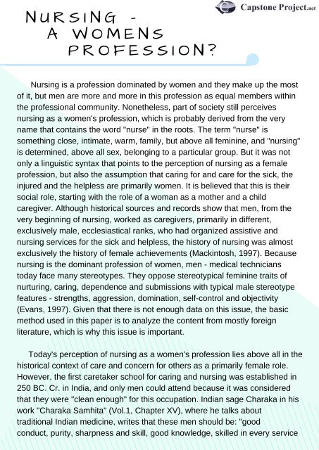 Nursing Capstone Project Examples Example Of DNP Capstone Project