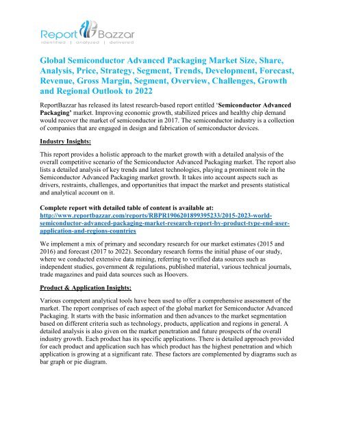 Semiconductor Advanced Packaging