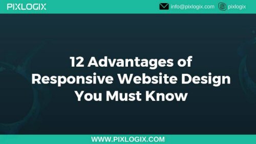 12 advantages of responsive website design
