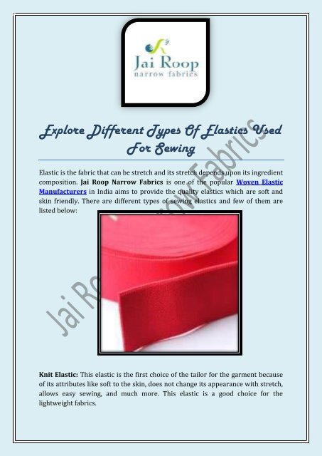 Explore-Different-Types-Of-Elastics-Used-For-Sewing