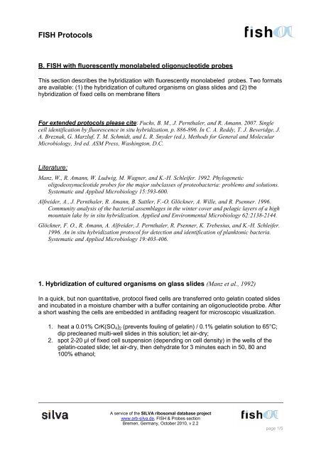 FISH Protocols - Silva