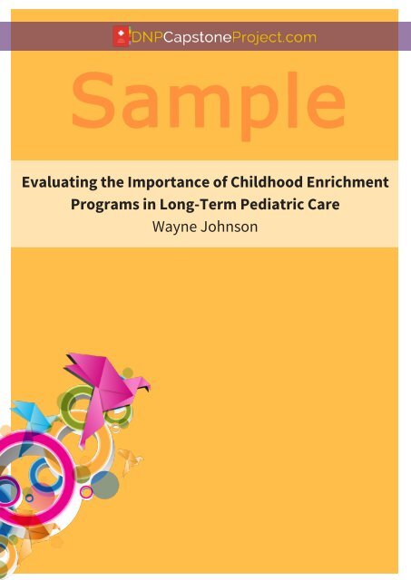 Examples of DNP Capstone Project