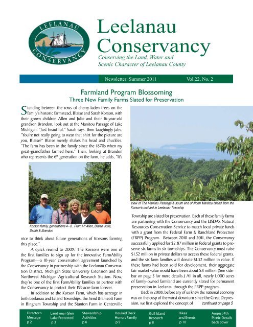 Project Updates - The Leelanau Conservancy