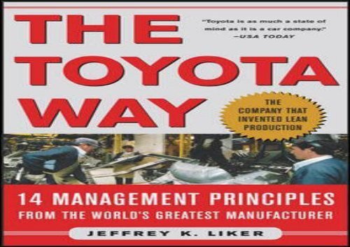 Read The Toyota Way: 14 Management Principles from the World s Greatest ...