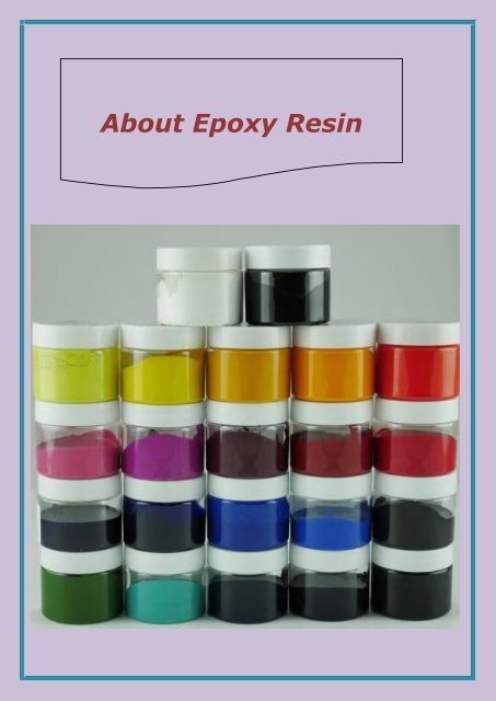 Leading Suppliers of Epoxy Resin Products
