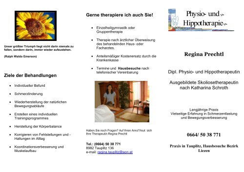 Folder Physio original - Arzt-Tauplitz