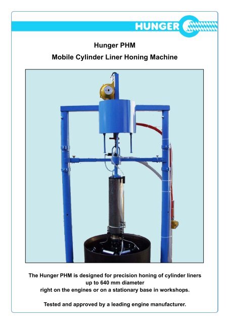 Hunger PHM Mobile Cylinder Liner Honing Machine