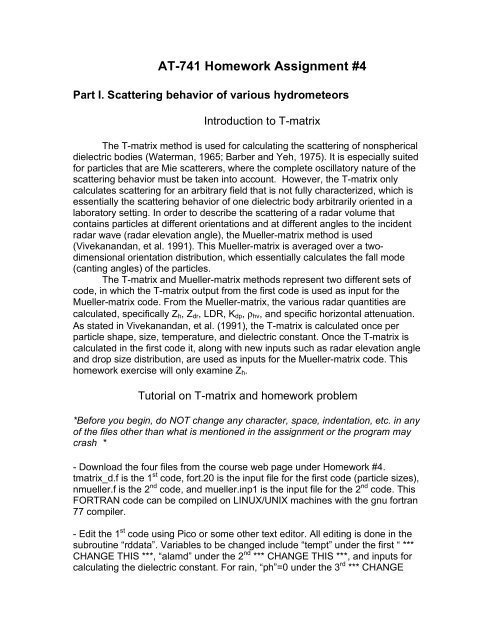 AT-741 Homework Assignment #4