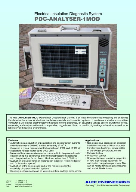 PDC Data Sheet - Tan Delta Electric Corporation