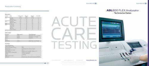 ABL800 FLEX Analysator - Radiometer.ch