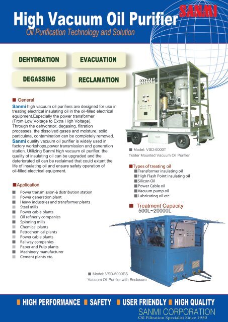 Oil Purification Technology and Solution - Tan Delta Electric ...