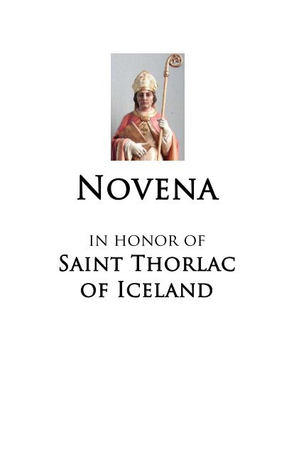 Yumpu7 NOVENA IN HONOR OF SAINT THORLAC