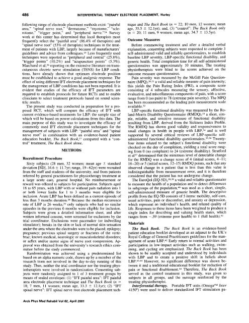 486 INTERFERENTIAL THERAP