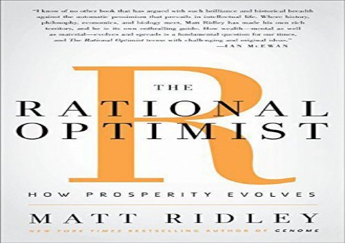 [+]The best book of the month The Rational Optimist: How Prosperity ...