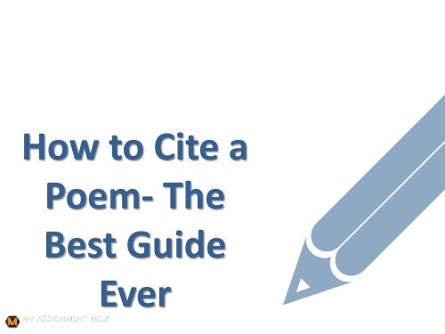 How to cite lines from a poem in different referencing styles?