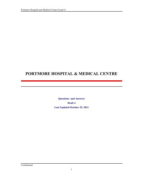 Portmore Hospital and Medical Centre - CayJam Development Ltd.