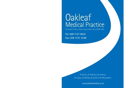 Download our Surgery Booklet (PDF Format - Oakleaf Medical ...
