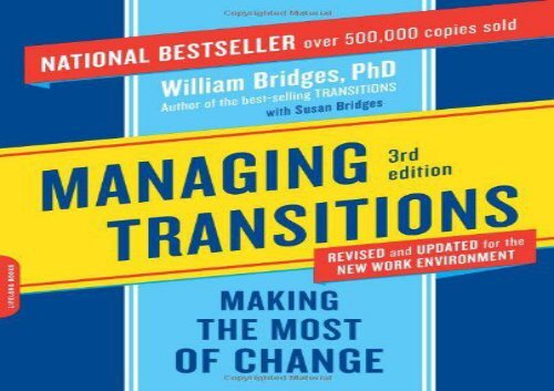 Free Managing Transitions: Making the Most of Change | pDf books