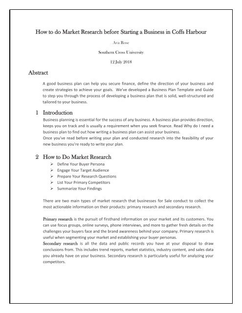 How to do Market Research Before Starting a Business