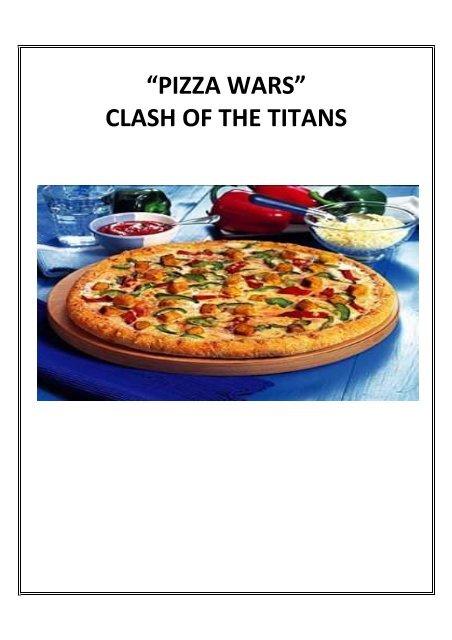 Pizza Wars - CaseStudy.co.in